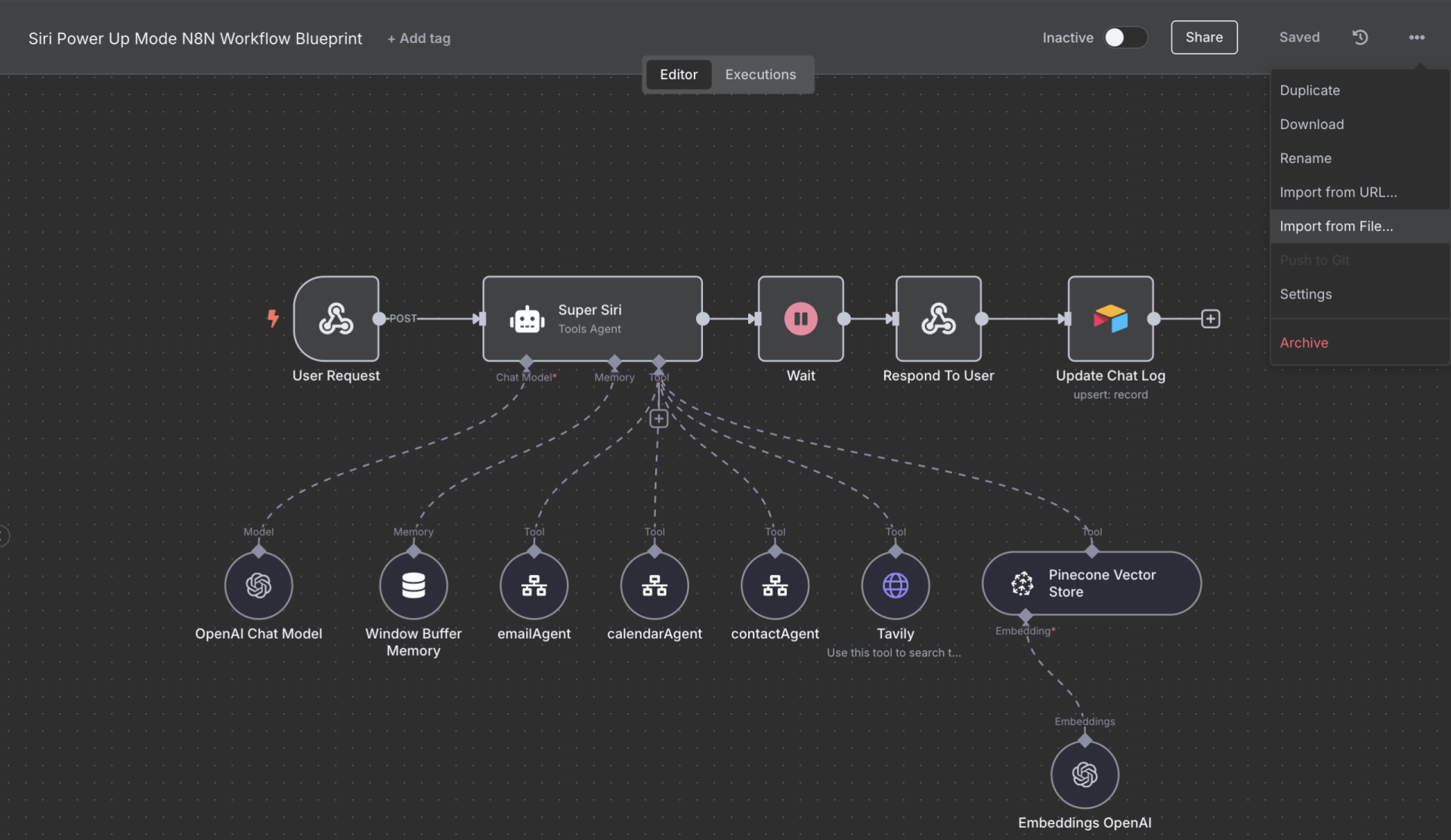 Siri Power Up Mode N8N Workflow Blueprint • Digital Reach